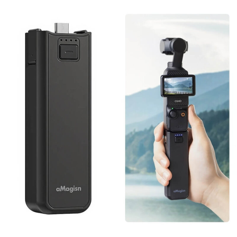 Tay cầm pin mở rộng aMagisn DJI Osmo Pocket 3 - HT Camera